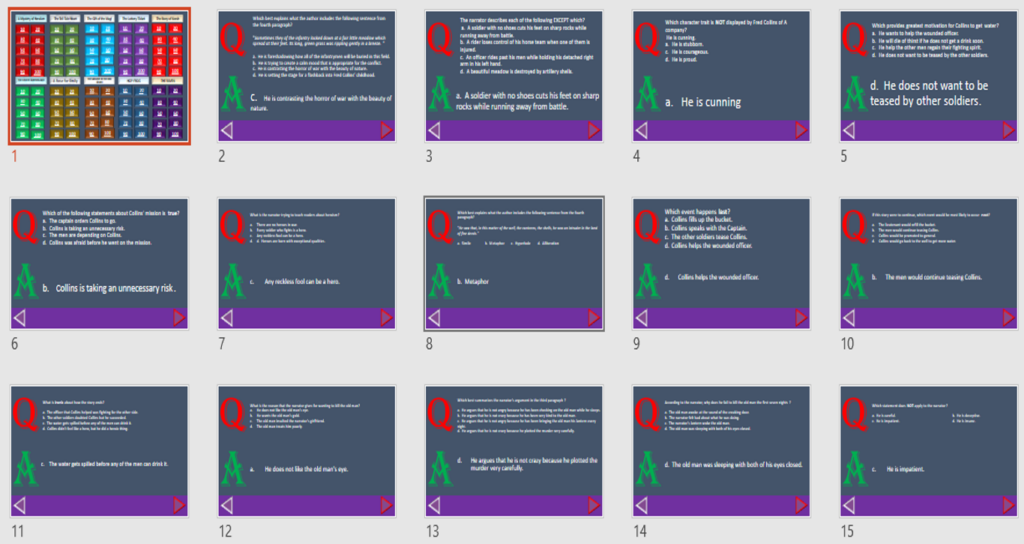 10 Short Stories Jeopardy Play on Zoom with your class | Made By Teachers
