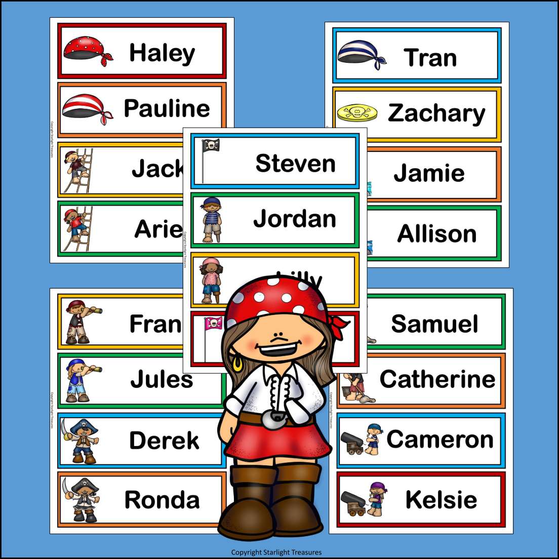 Pirate Name Tags - Editable | Made By Teachers