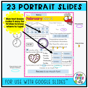 1st Grade February Morning Work - Printable & Digital Spiral Review ...