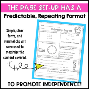 1st Grade February Morning Work - Printable & Digital Spiral Review ...