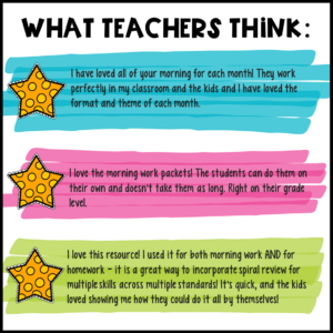 1st Grade February Morning Work - Printable & Digital Spiral Review ...