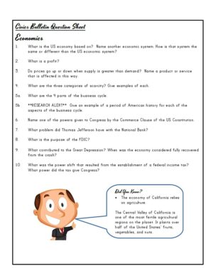 Civically Speaking--Economics | Made By Teachers