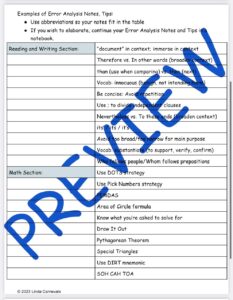 SAT Prep Tutoring Form: New Digital SAT Answer Sheet: Reading, Writing ...