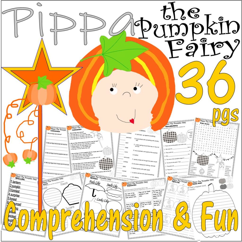 Pippa the Pumpkin Fairy Fall Book Companion Reading Comprehension ...