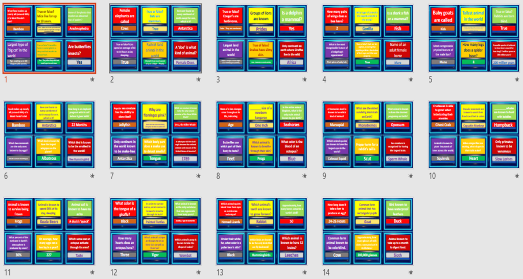 Animal - Editable Game for 6 players at one time | Made By Teachers