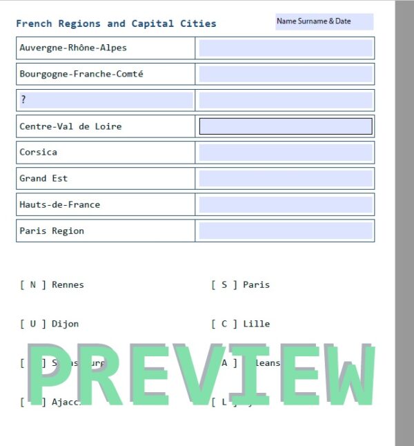 REGIONS OF FRANCE - GEOGRAPHY QUIZ | Made By Teachers