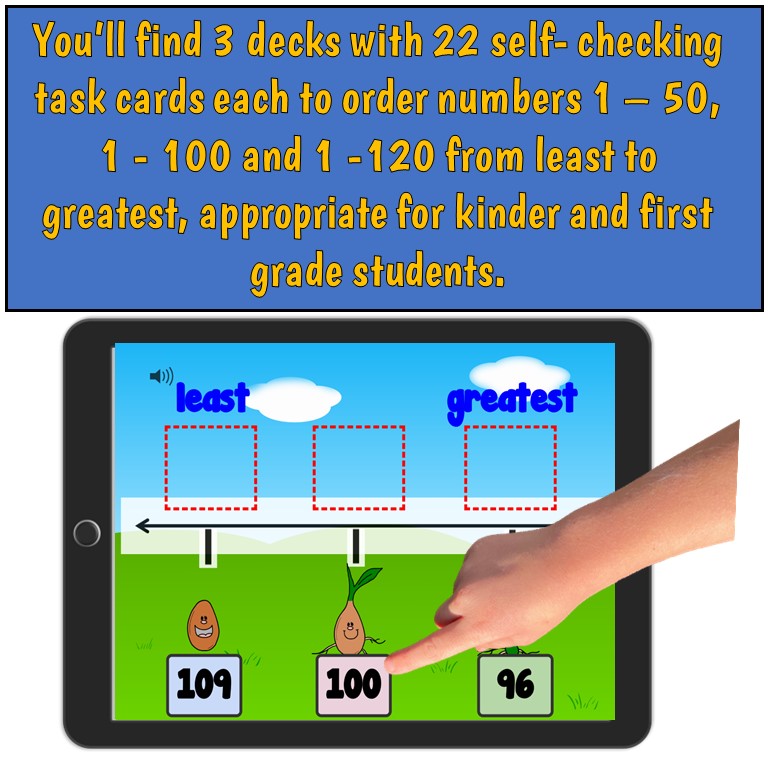 Order Numbers 1 - 120 Bundle Boom Cards™ | Made By Teachers