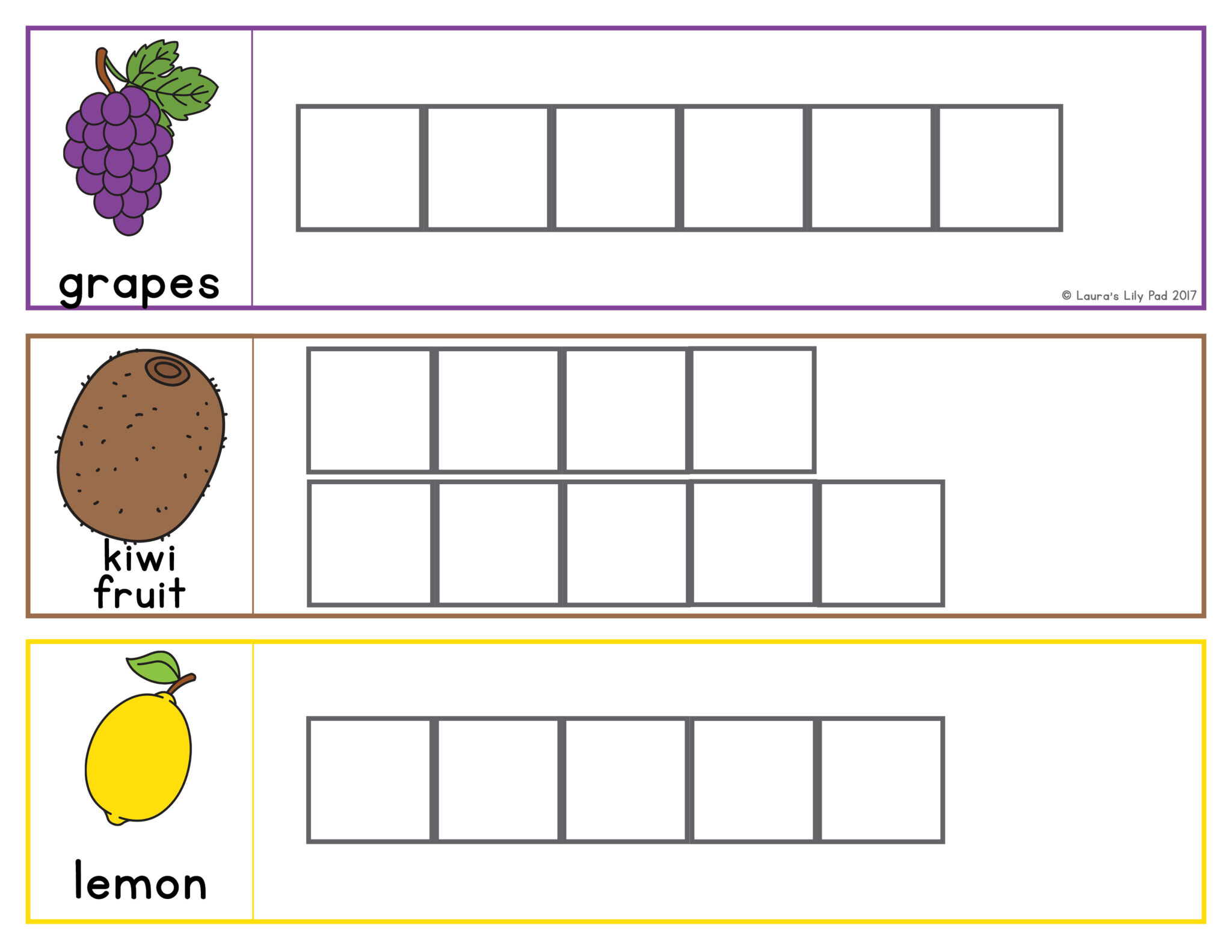 Fruit and Vegetables Word Letter Tiles Cards | Made By Teachers
