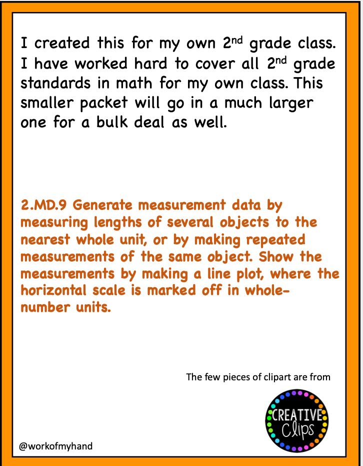 2nd Grade MD.9 Line Plots | Made By Teachers