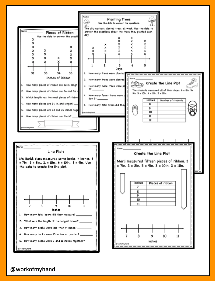 2nd Grade MD.9 Line Plots | Made By Teachers