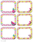 Flamingo Theme Editable Labels | Made By Teachers