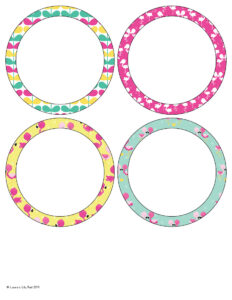 Flamingo Theme Editable Labels | Made By Teachers