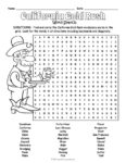 CALIFORNIA GOLD RUSH Word Search History Worksheet Activity | Made By ...