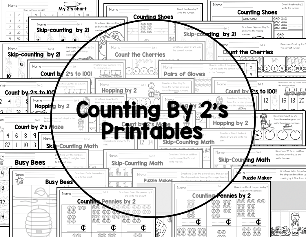 Counting by 2's: Pairs, Skip-counting, Sequencing, Counting On | Made ...