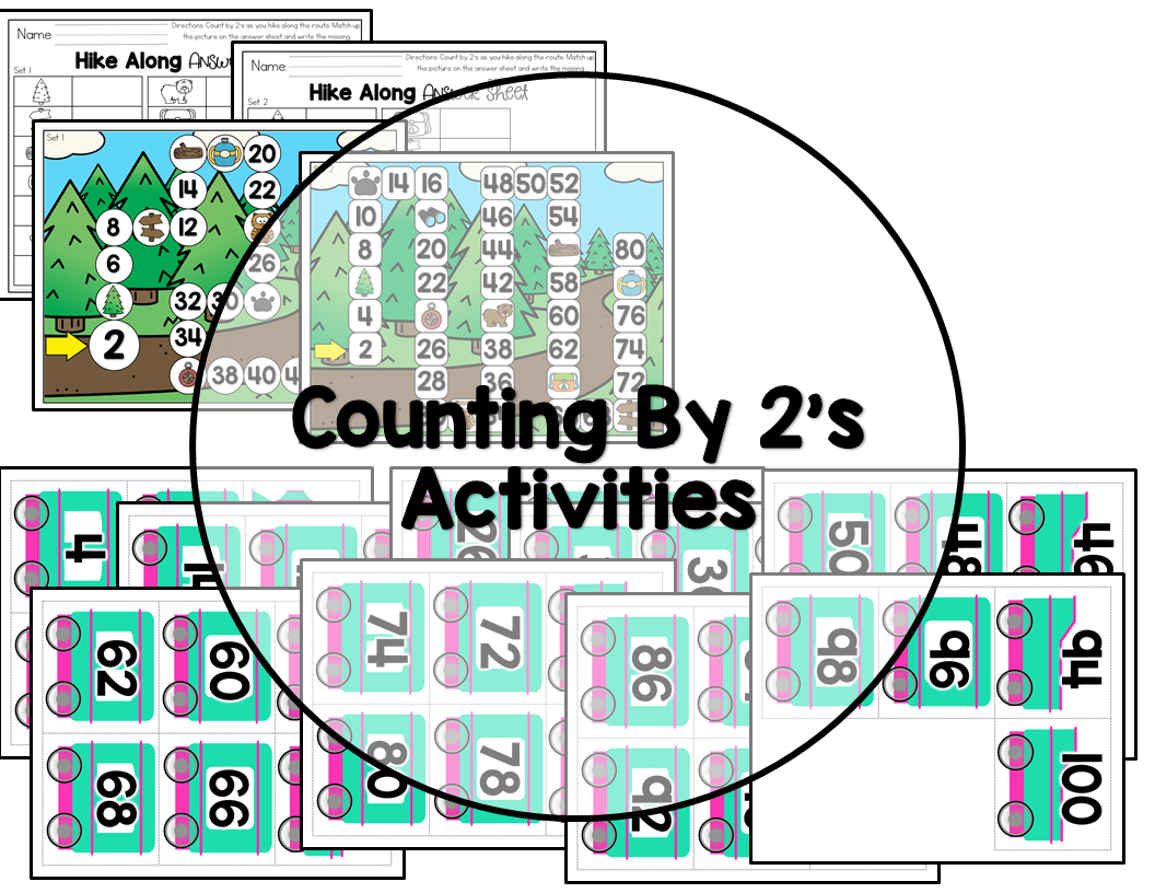 Counting by 2's: Pairs, Skip-counting, Sequencing, Counting On | Made ...