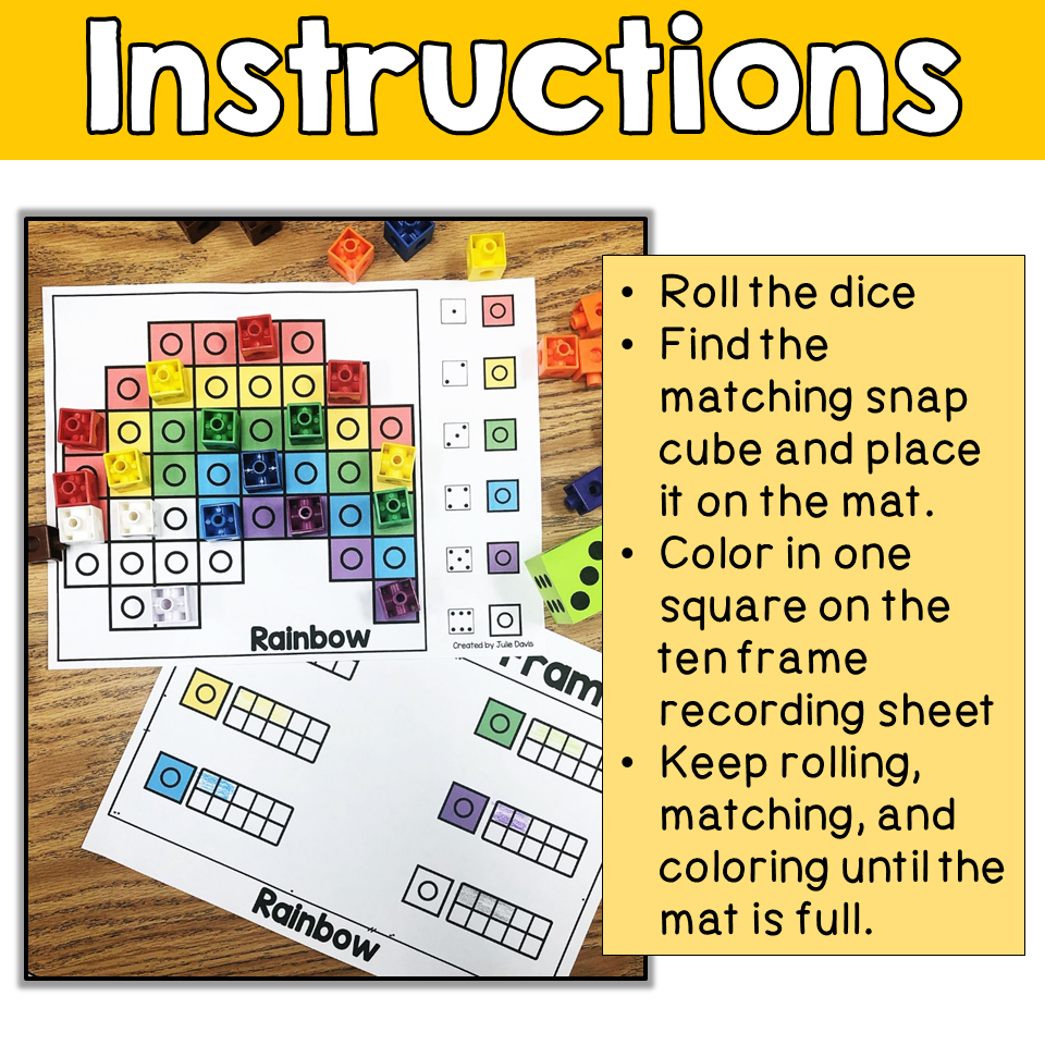 St Patrick's Day Math Center Activities | Ten Frames Games | Made By ...