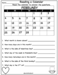 Calendar Math Worksheets 2nd Grade | Made By Teachers