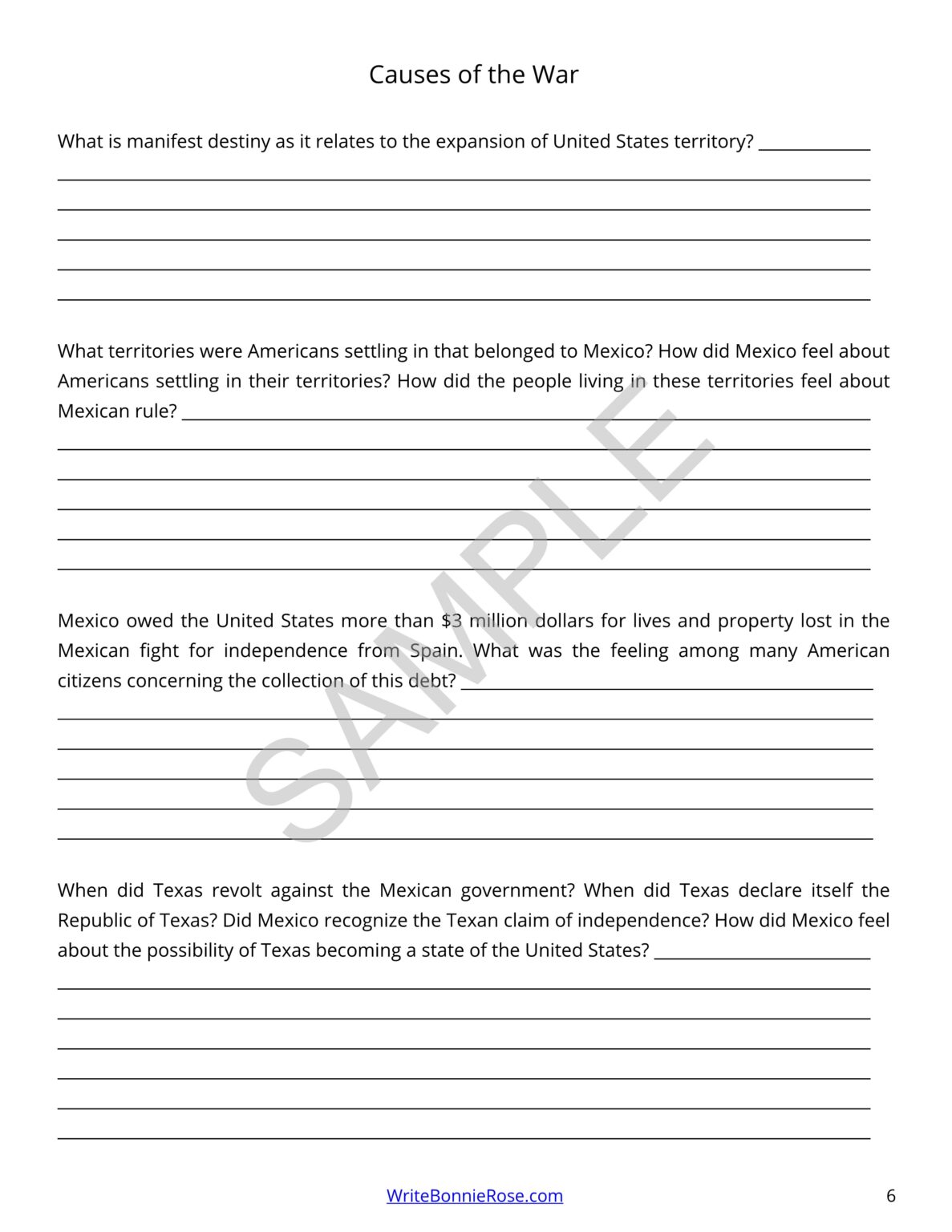 30 Days of History: Mexican-American War | Made By Teachers