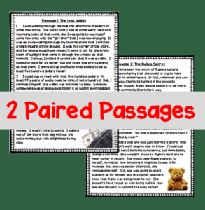 State Test Prep: Paired Passages with Writing Prompt - Unexpected ...
