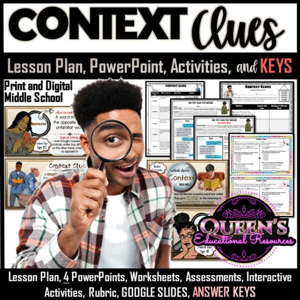 Context Clues Lesson, PowerPoints, and Activities, Context Clues ...
