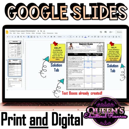 Context Clues Lesson, PowerPoints, and Activities, Context Clues ...