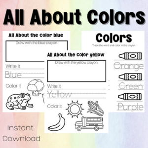 All About Colors- Color Words | Made By Teachers