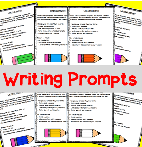 State Test Prep: Paired Passages with Writing Prompts - The BIG BUNDLE ...