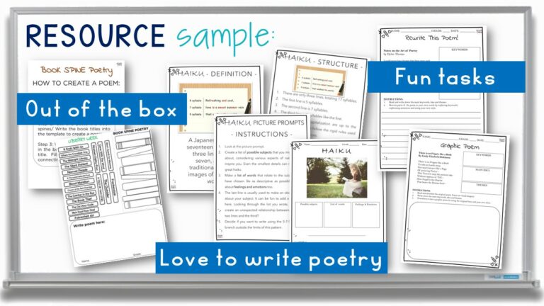 National Library Week Poetry Writing Activities - Poem Templates | Made ...