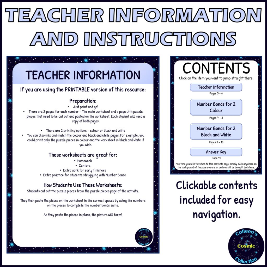 FREE Number Bonds Practice Cut and Paste Puzzles | Made By Teachers