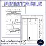 FREE Number Bonds Practice Cut and Paste Puzzles | Made By Teachers