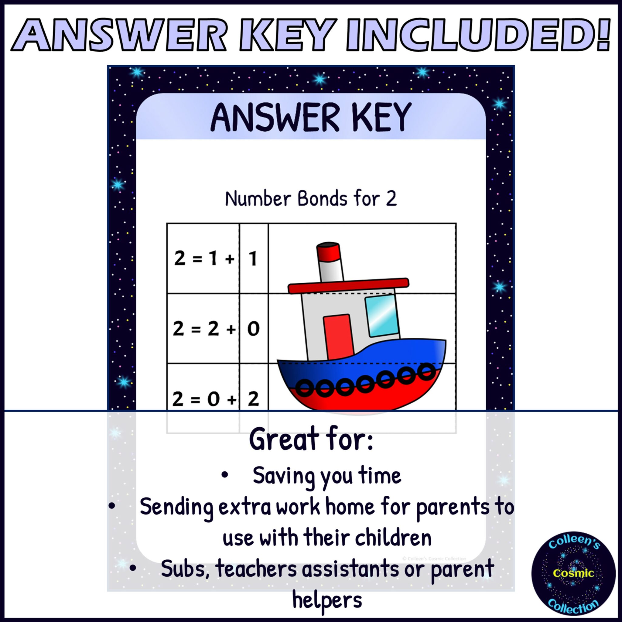 FREE Number Bonds Practice Cut and Paste Puzzles | Made By Teachers