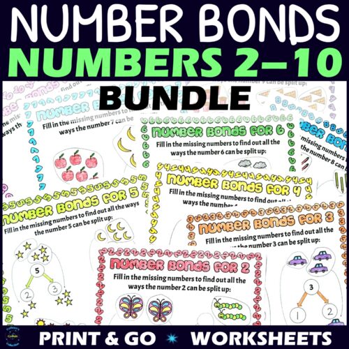Number Bonds Activities BUNDLE | Printable | Made By Teachers