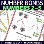 Number Bonds Activities | Numbers 2-5 | Printable | Made By Teachers