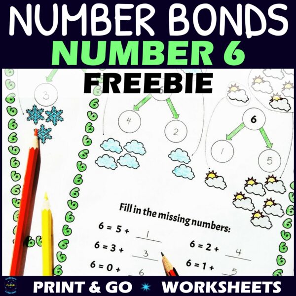 Number Bonds Activity FREE | Number 6 | Printable | Made By Teachers