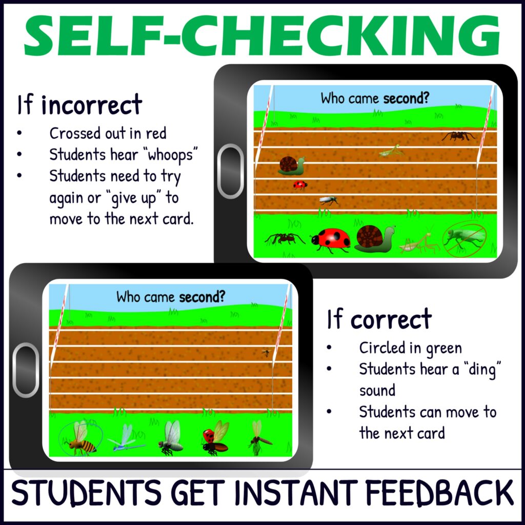 Spring Ordinal Numbers in Words Digital Boom™Cards | Made By Teachers