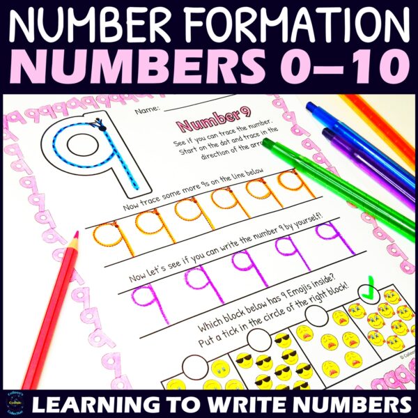Number Formation Practice Worksheets | Made By Teachers