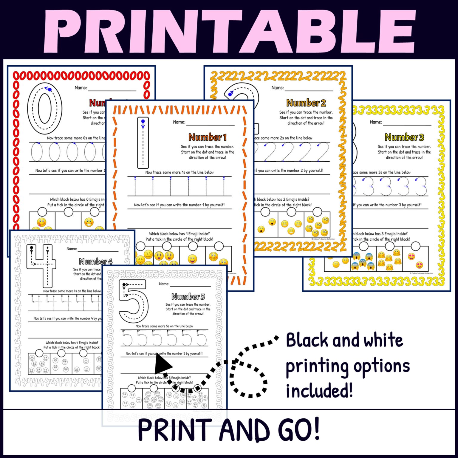 Number Formation Practice Worksheets | Made By Teachers