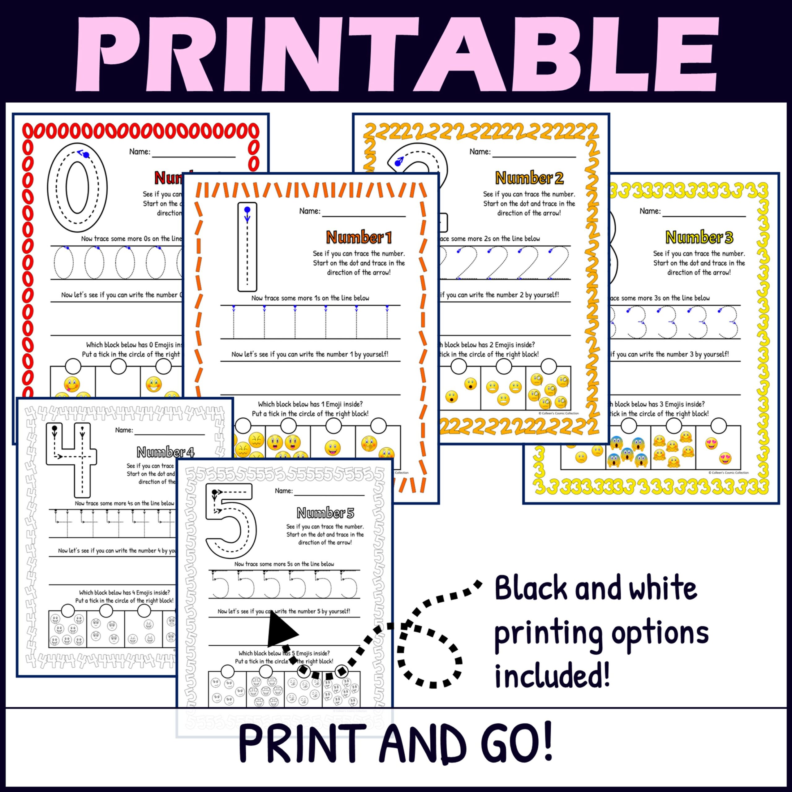 Number Formation Practice Worksheets | Made By Teachers