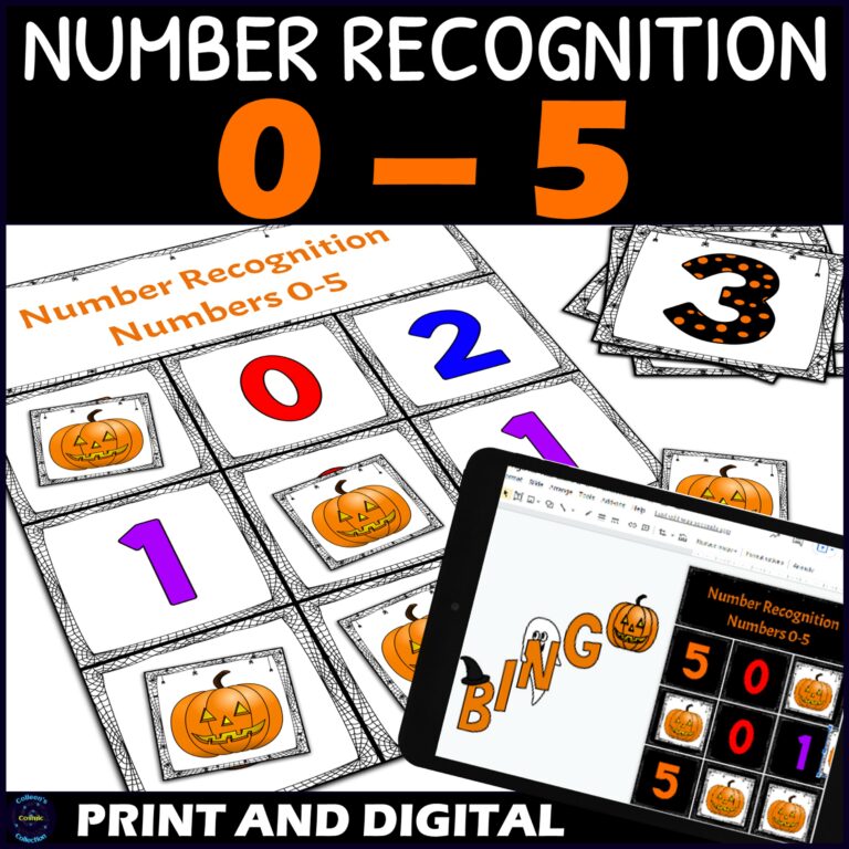 Halloween Number Recognition 0-5 Activity | Bingo | Made By Teachers