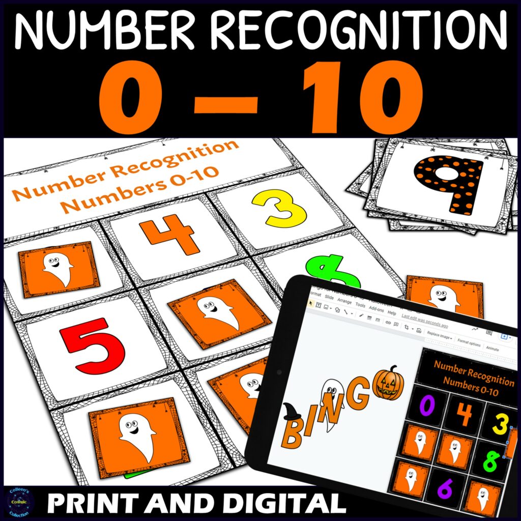 Halloween Number Recognition 0-10 Activity | Bingo | Made By Teachers