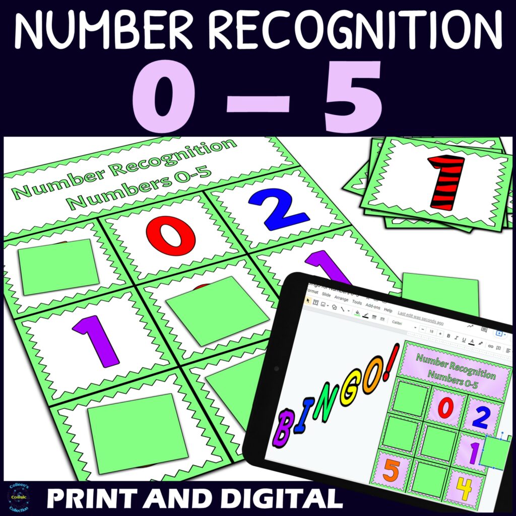 Number Recognition 0-5 Printable Activity | Bingo | Made By Teachers