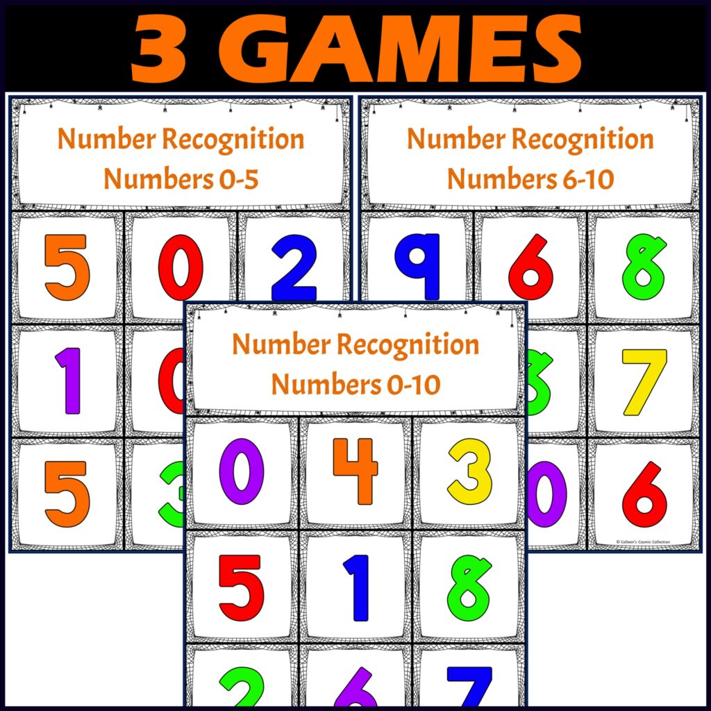 Halloween Number Recognition Activity BUNDLE Bingo | Made By Teachers