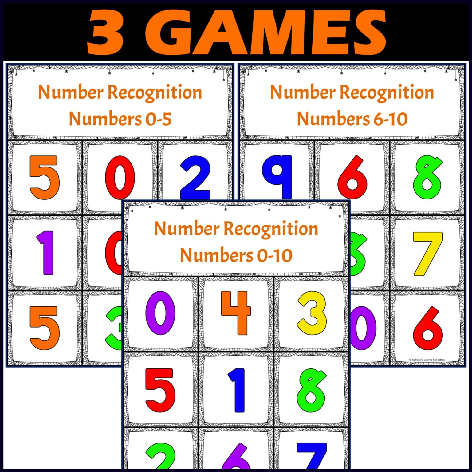 Halloween Number Recognition Activity BUNDLE Bingo | Made By Teachers