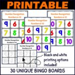 Halloween Number Recognition Activity BUNDLE Bingo | Made By Teachers