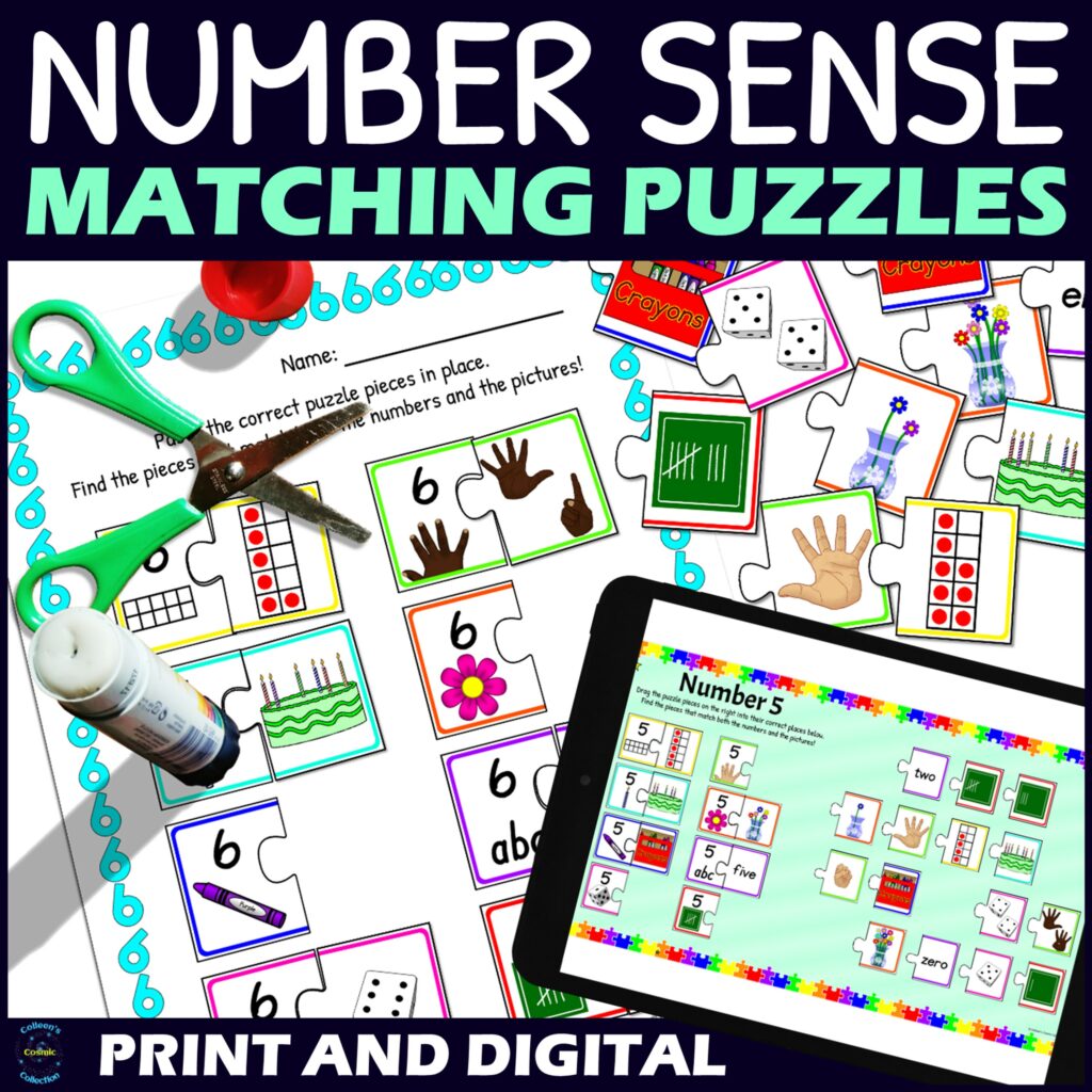 Number Sense Activity - Cut and Paste - Printable | Made By Teachers