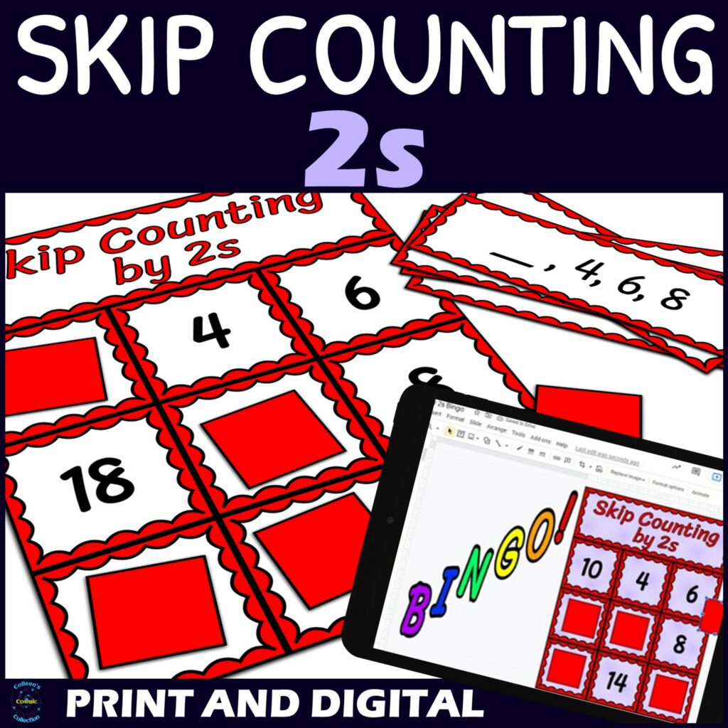 Skip Counting by 2s Activity | Bingo Game | Made By Teachers