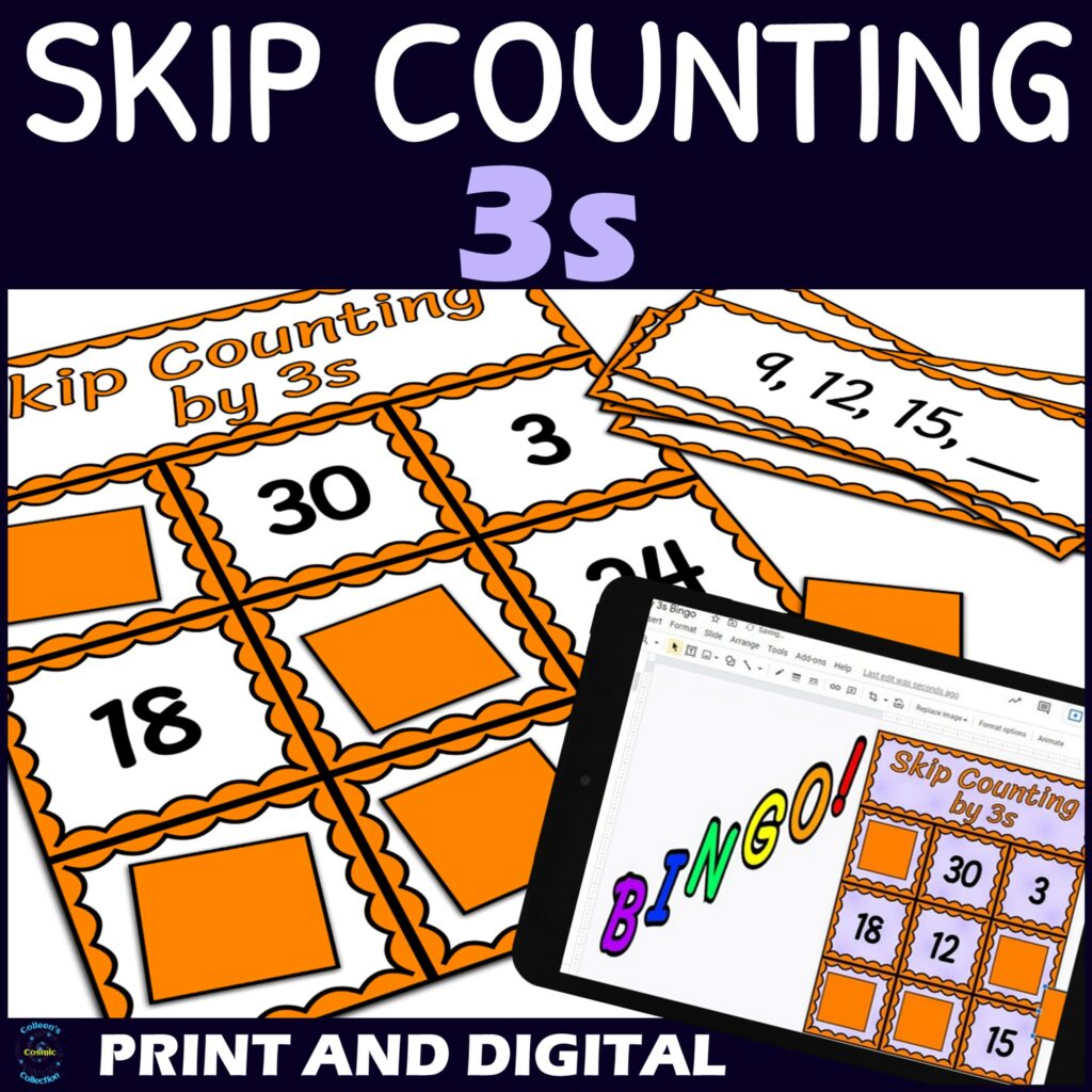 Skip Counting by 3s Activity | Bingo Game | Made By Teachers