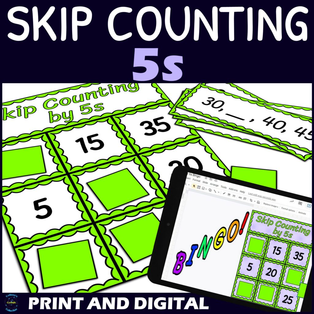Skip Counting by 5s Activity | Bingo Game | Made By Teachers