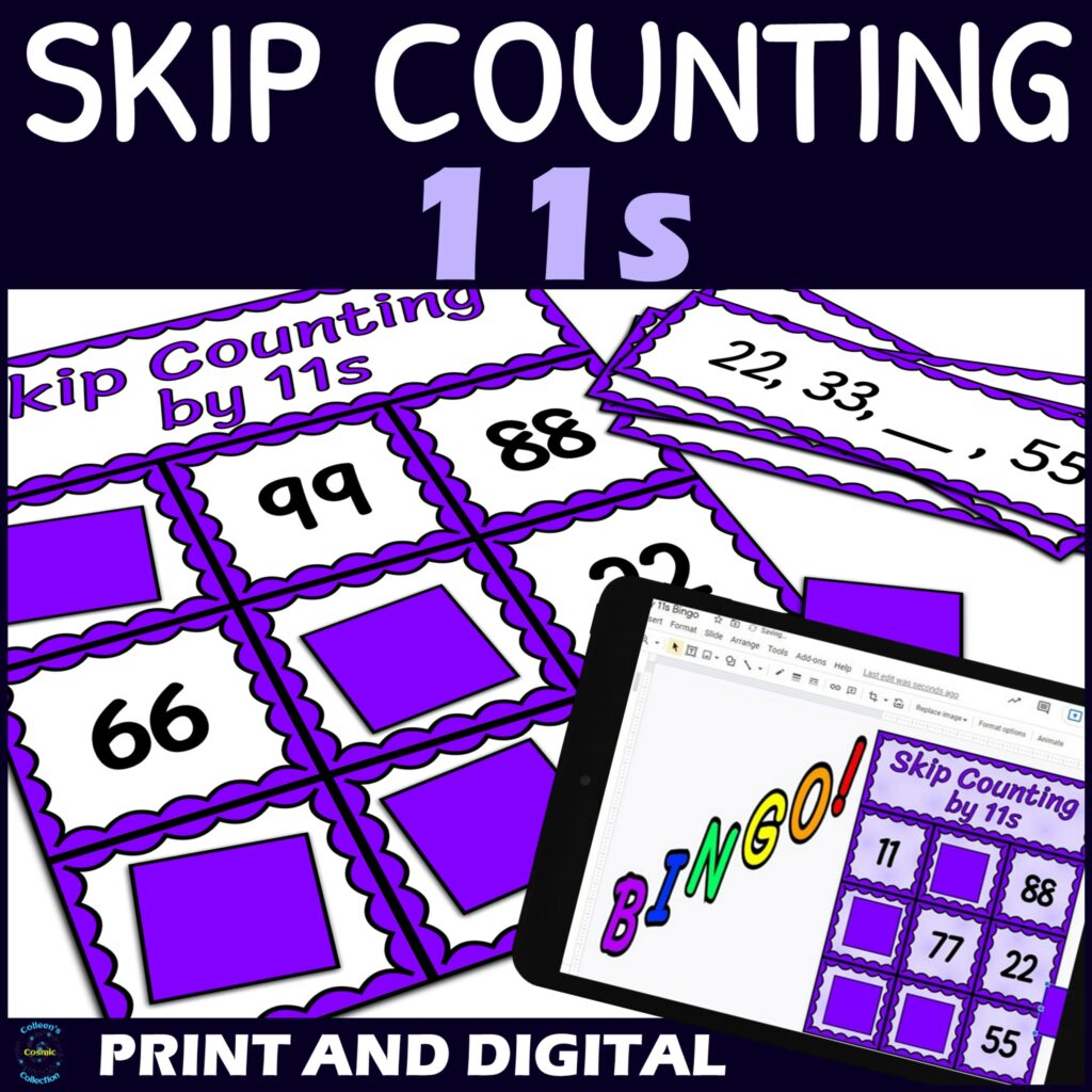 Skip Counting by 11s Activity | Bingo Game | Made By Teachers