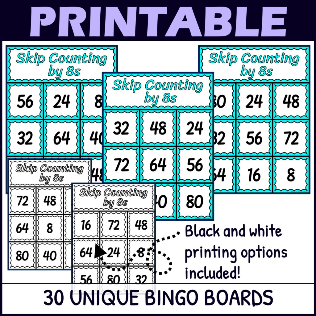 Skip Counting by 9s Activity | Bingo Game | Made By Teachers